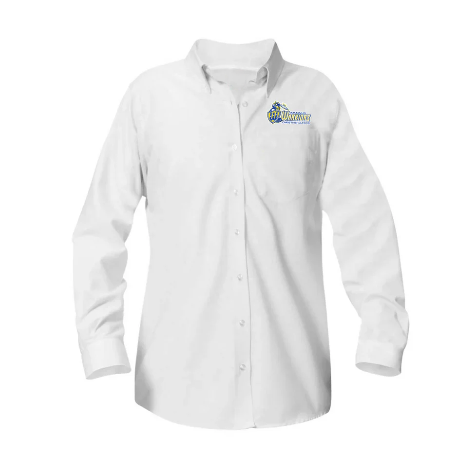 Immanuel Christian Female Oxford Long Sleeve Blouse