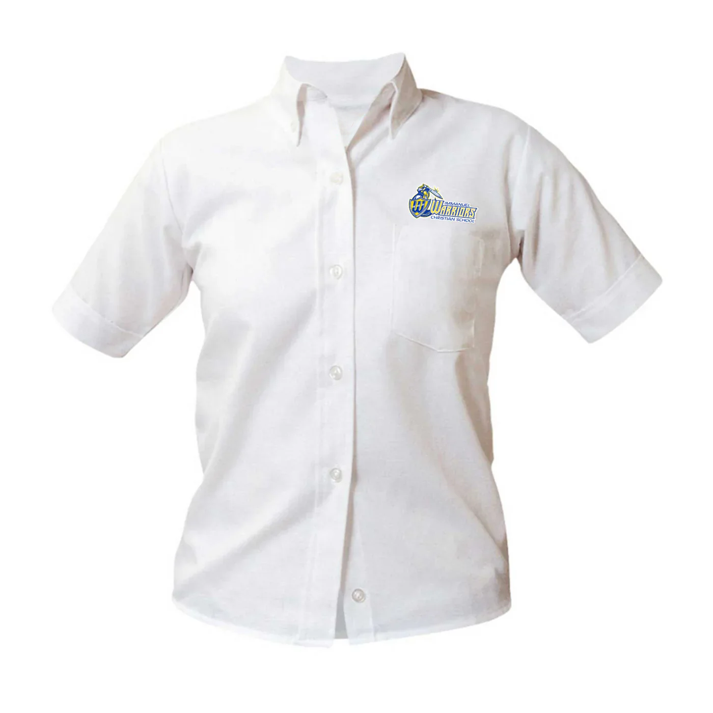 Immanuel Christian Female Oxford Short Sleeve Blouse